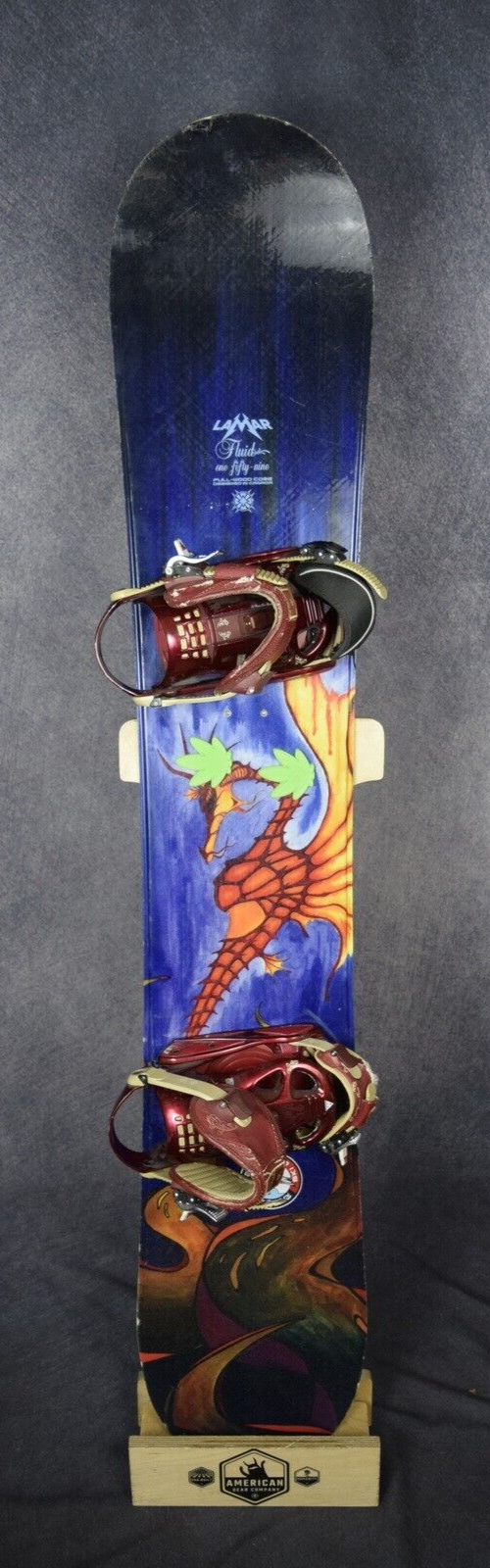 LAMAR FLUID SNOWBOARD SIZE 159 CM WITH K2 LARGE BINDINGS | eBay