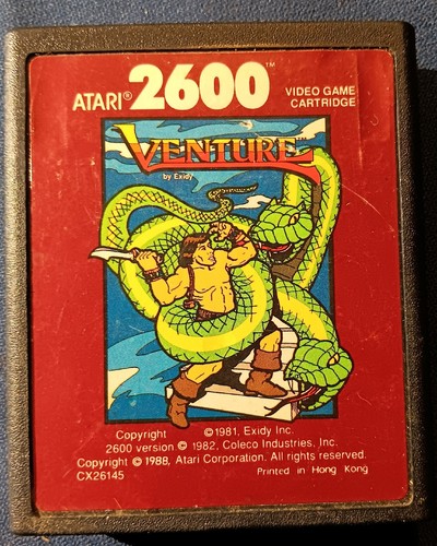 Atari 2600 Venture Red Label Variation Atari 7800 Testrd | eBay