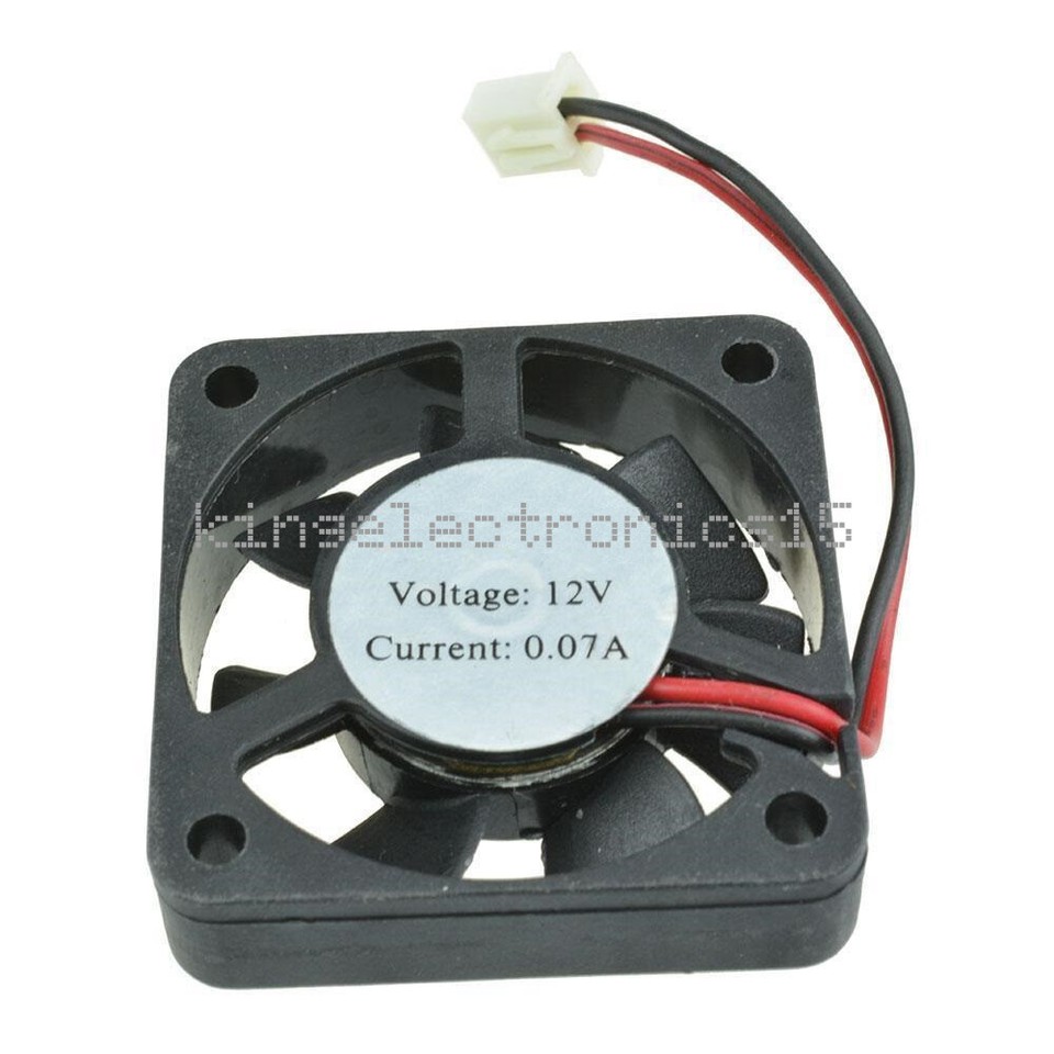 2PCS 12V 2pin Cooler Fan 40x40x10mm For Raspberry Pi 3D printer ...