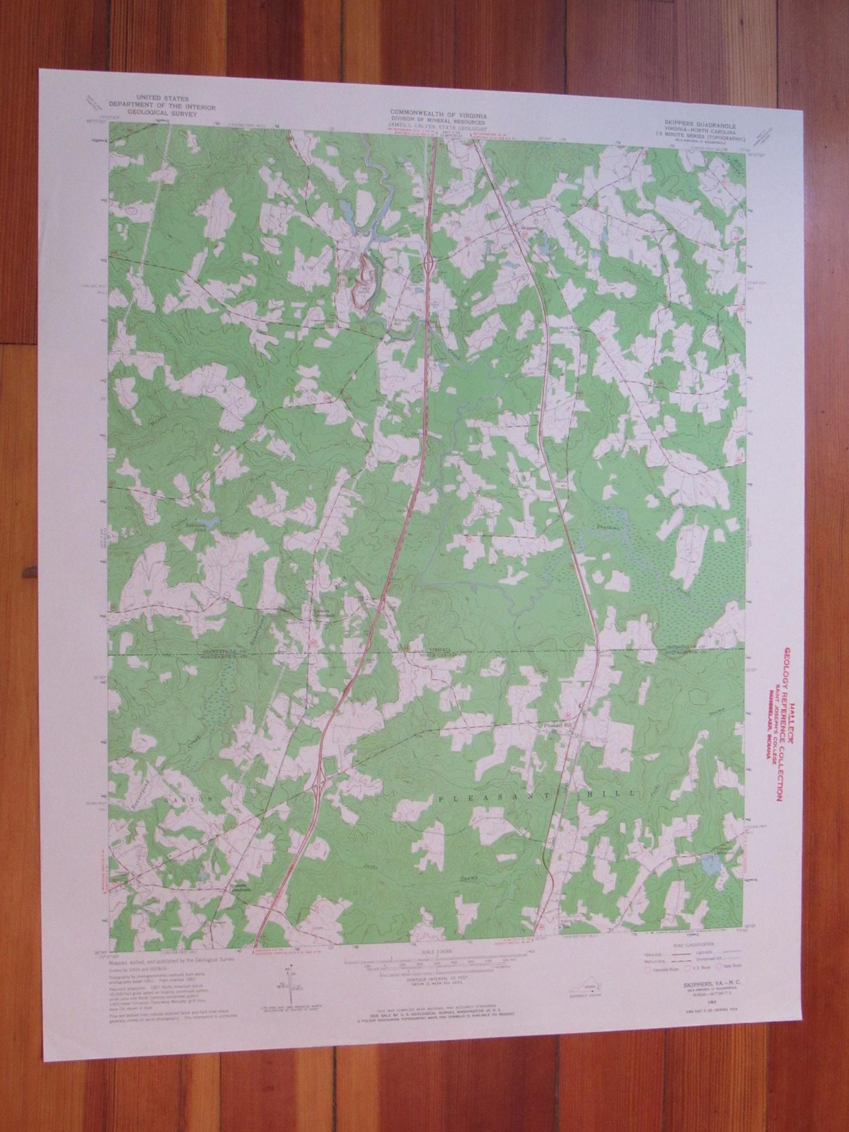 Skippers Virginia 1964 Original Vintage USGS Topo Map | eBay