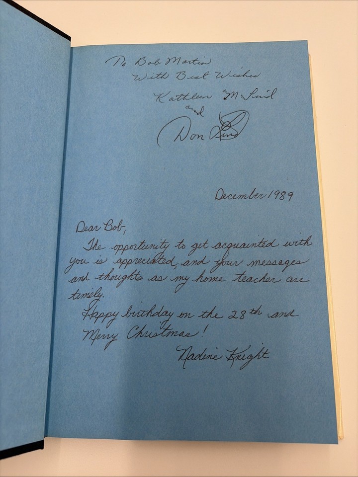 SIGNED 1985 1st Ed Don Lind Mormon Astronaut HCDJ Hardcover Kathleen ...