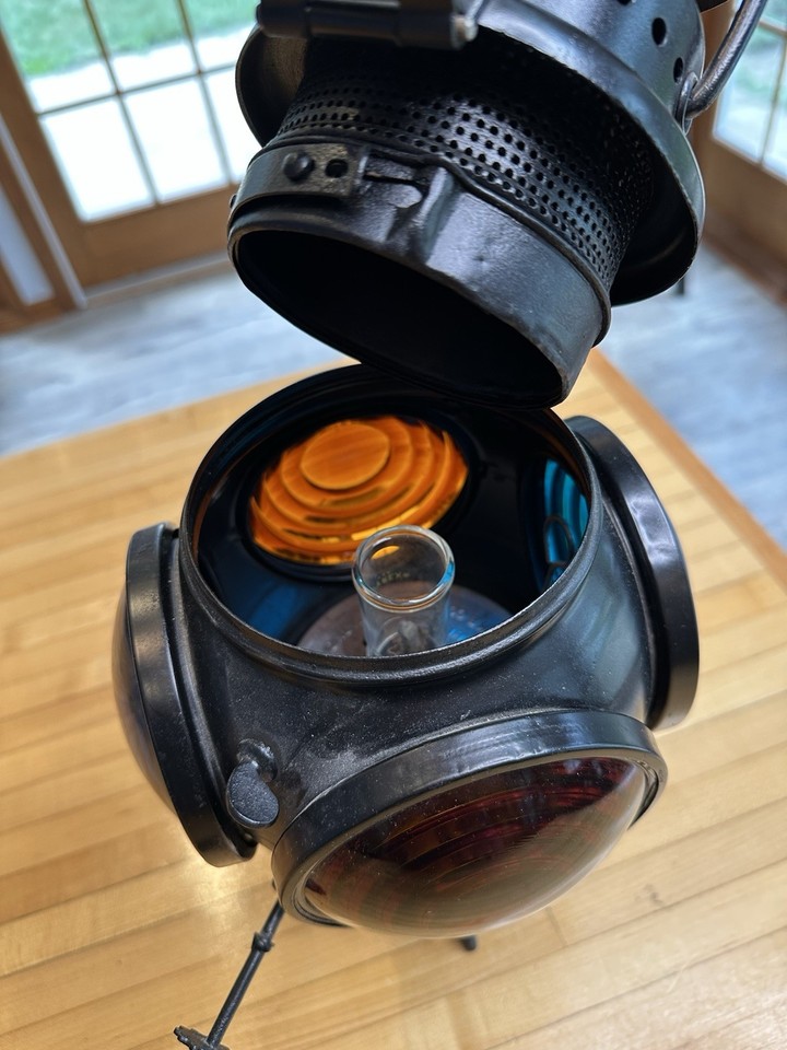 Pennsylvania Railroad Switch Lamp Lantern Adlake WORKING CONDITION! PRR ...
