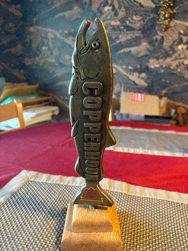 RED HOOK COPPERHOOK BEER SALMON TAP HANDLE! STEEL! | eBay