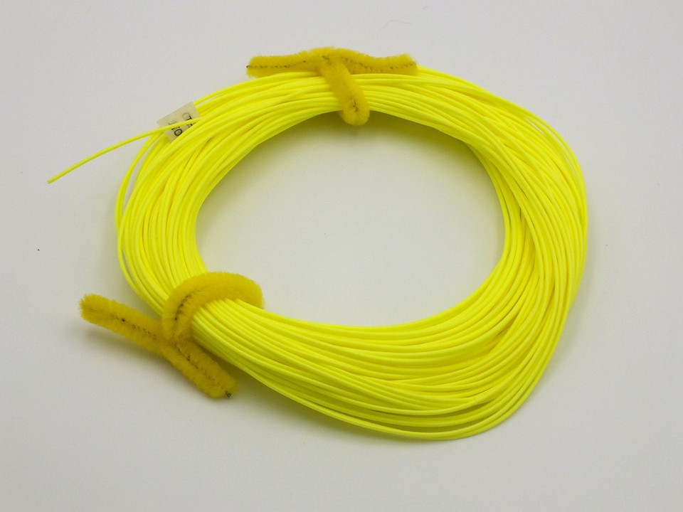 FLY LINE Weight Forward Floating 4WT cut ends, Bright Yellow, slick 100 ...
