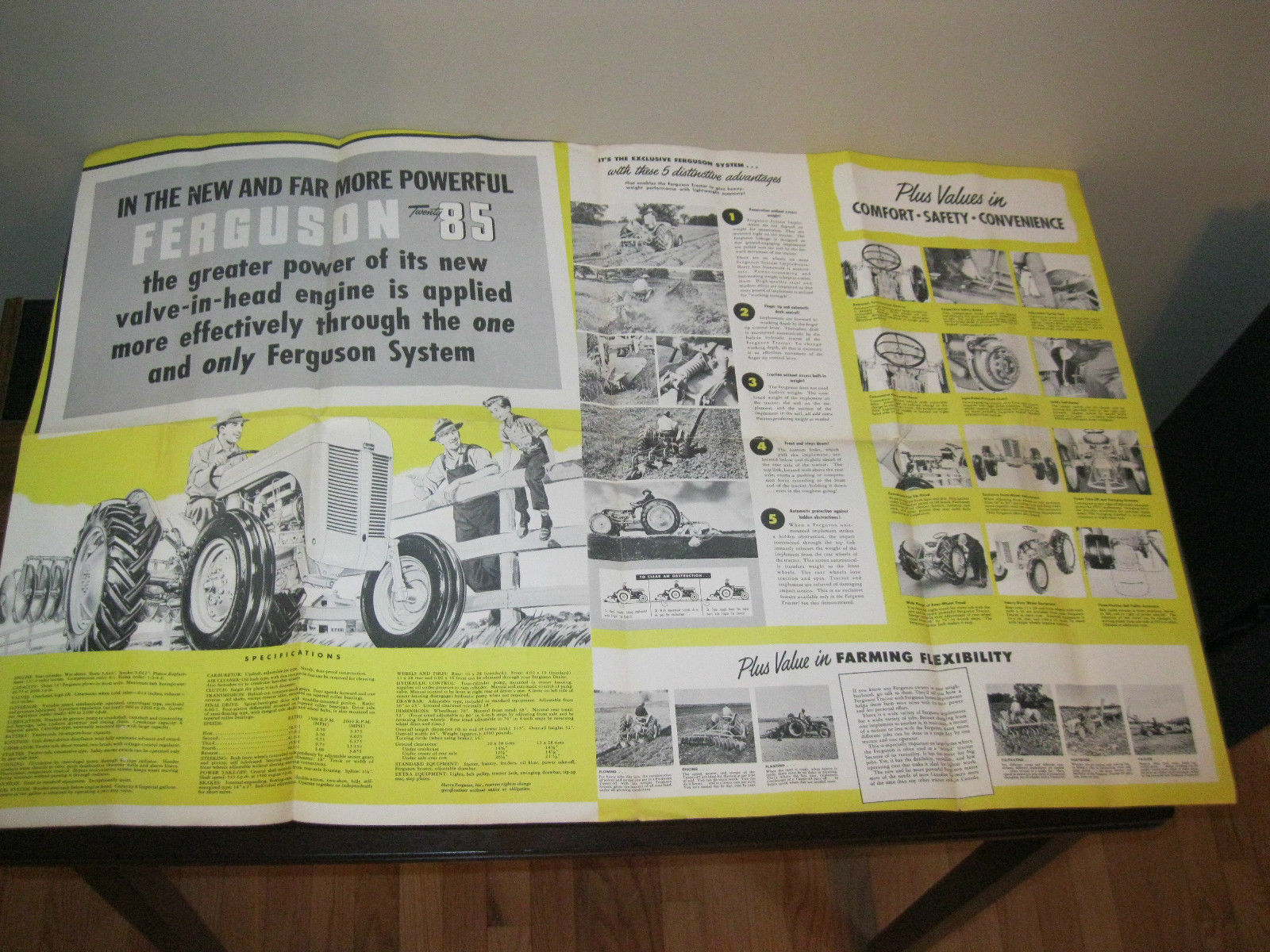 VTG 1949 & 1952 Massey Ferguson Lot of 2 Posters Advertising Farming | eBay