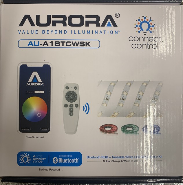 Aurora Bluetooth Au-a1btcwsk1 A1 Smart Lighting 5mtr RGB LED Kit ...