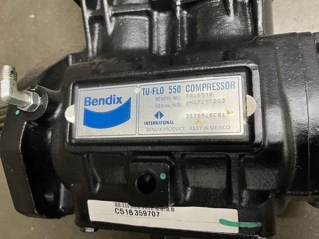 Bendix 5019321 Tu Flo 550 Air Brake Compressor Remanufactured for ...