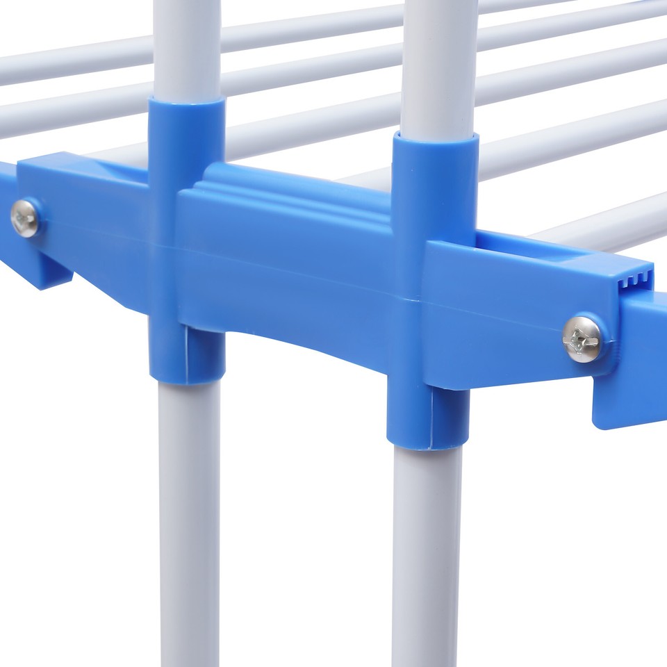 Laundry Clothes Drying Rack Folding Garment Rolling Dryer Hanger Heavy ...