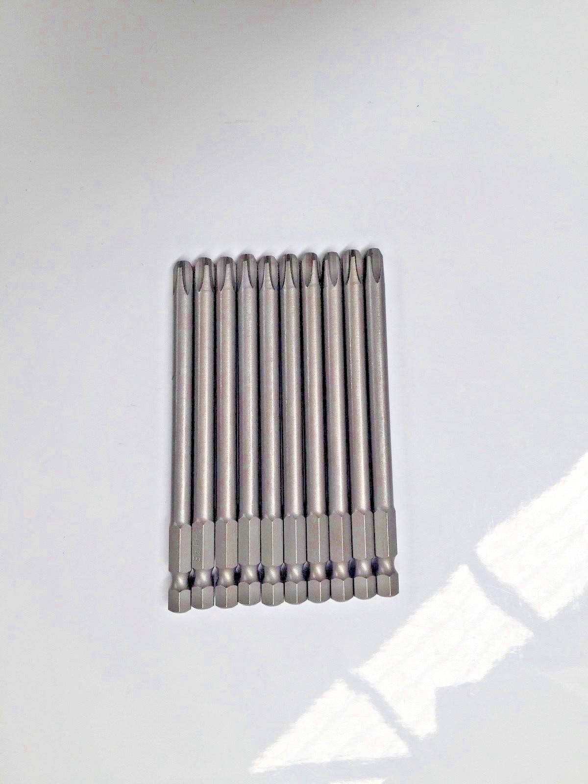 10pc 100mm Long Magnetic PH3 Phillips Head Screw Bit Impact Driver ...