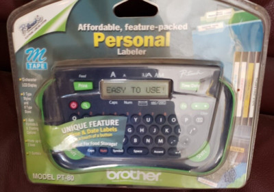 NEW, SEALED Brother PT-80 P-touch Personal LABELER | eBay