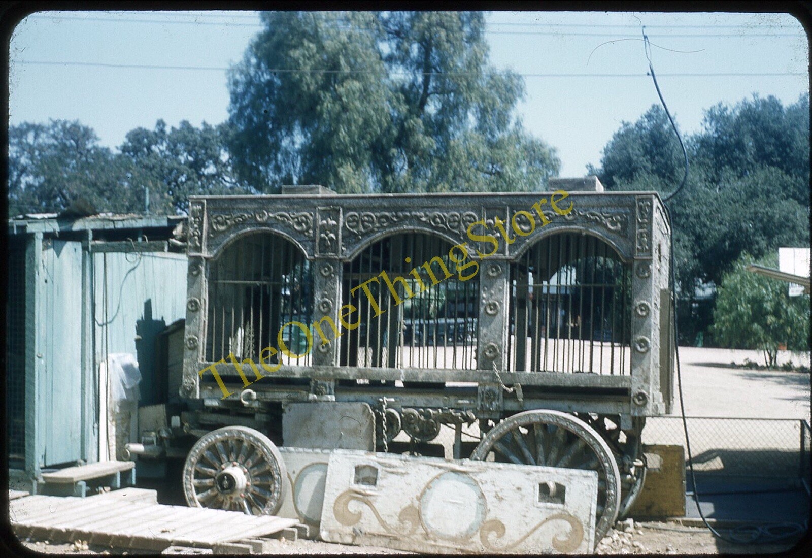 Old Circus Cage Wagon 1950s 35mm Slide Vtg Kodachrome 1000 Oaks ...