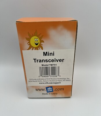 Powerhouse X10 Wireless Technology Mini Transceiver Model TM751 | eBay
