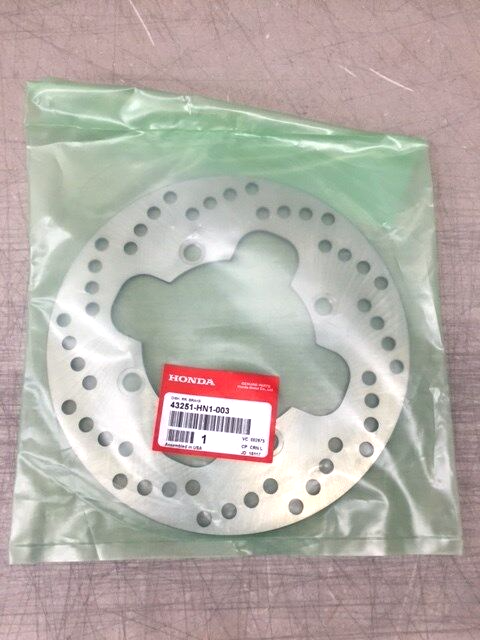 NEW GENUINE HONDA OEM REAR BRAKE ROTOR 1999-14 TRX400EX/X *43251 HN1 ...