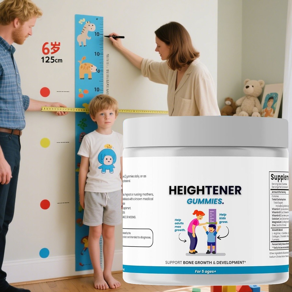 Heightener Gummies - Natural Height Growth Supplement for Kids, Teens ...
