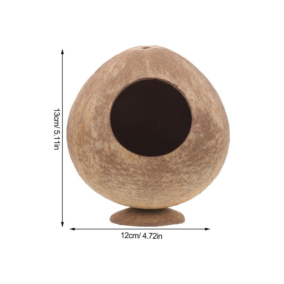 Mini Rat Cage Hideout Small Animal Hideaway Hut Coconut Bird Nest ...