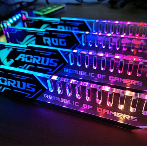 1X Graphics Card Anti Sag Support Bracket 5V RGB LED Light GPU Holder ...