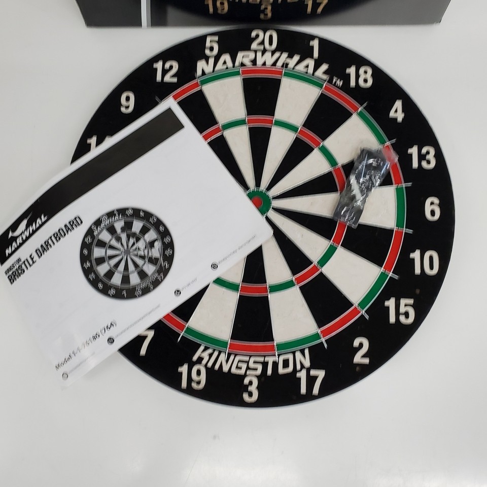 Narwhal Kingston Tournament Size Bristle Dart Board IOP - No Darts | eBay