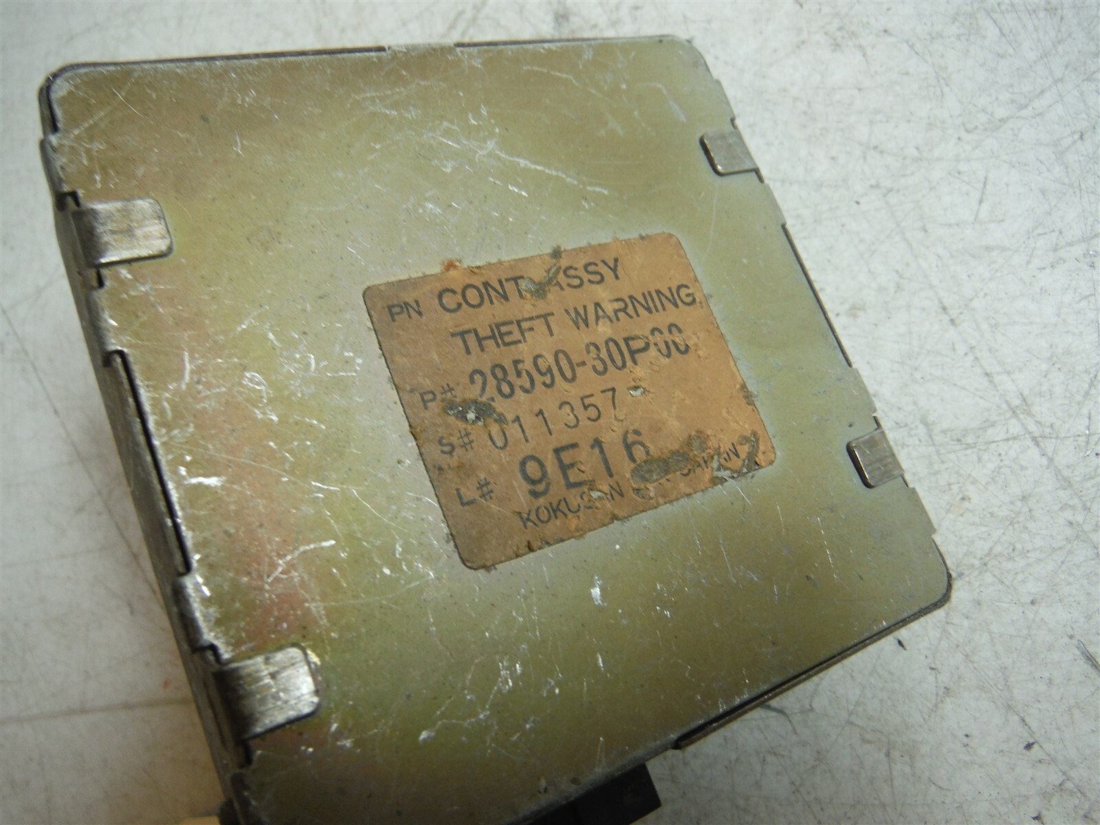 1990-1993 NISSAN 300ZX THEFT WARNING CONTROL MODULE RELAY UNIT OEM ...
