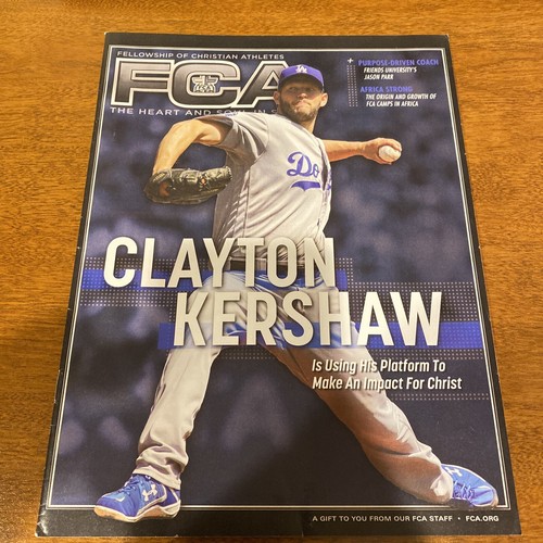 FCA Magazine Clayton Kershaw cover Dodgers Free Shipping | eBay