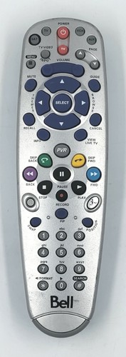 Bell ExpressVu TV 5.4 IR Remote Control Silver OEM Genuine 168588 | eBay