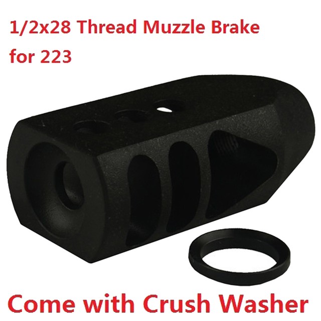 All Steel 308 Tanker Style Competition Muzzle Brake 5/8x24 Thread Crush ...