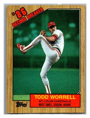 1987 Topps #7 Todd Worrell Near Mint -Good Condition | eBay