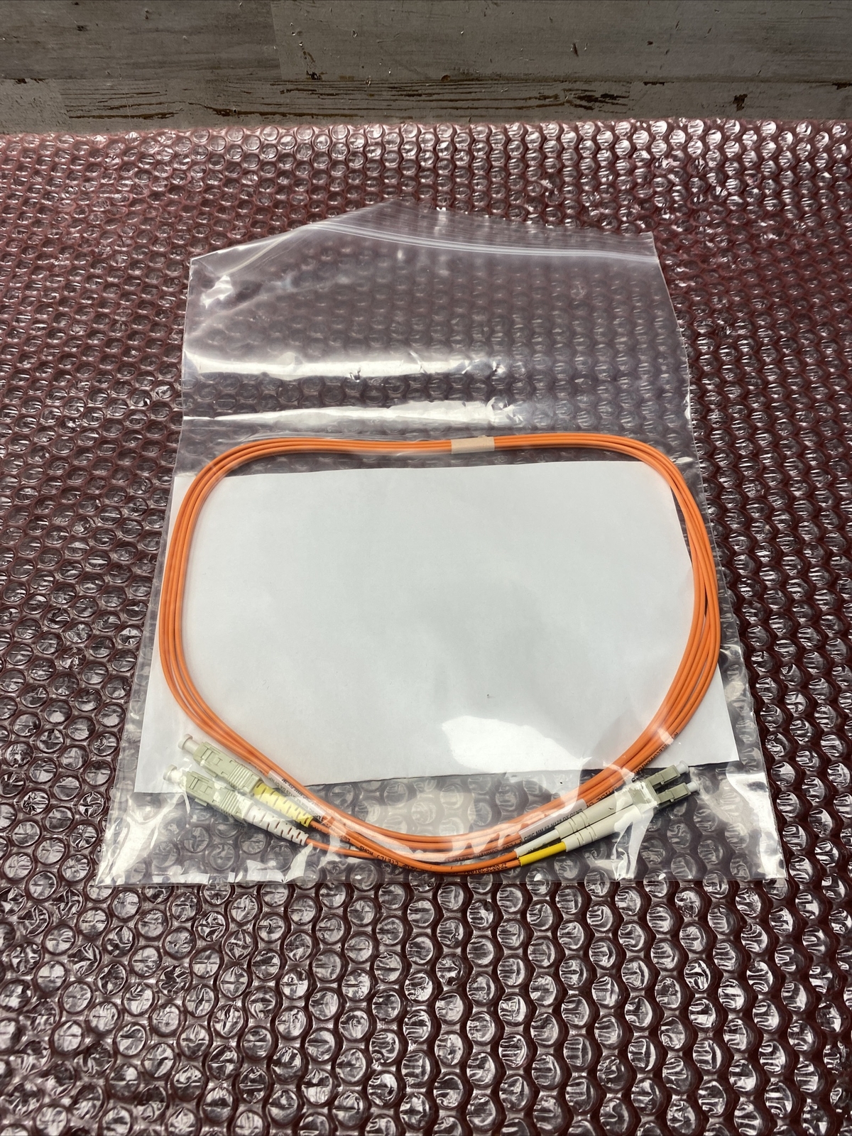 Fiber Optic Cable LC to SC Duplex 3mm 62.5/125 6693483-3 TYCO for sale ...