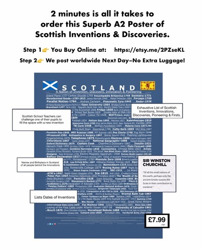 Poster, Posters, Scottish Inventions, Innovations, Discoveries, Firsts ...
