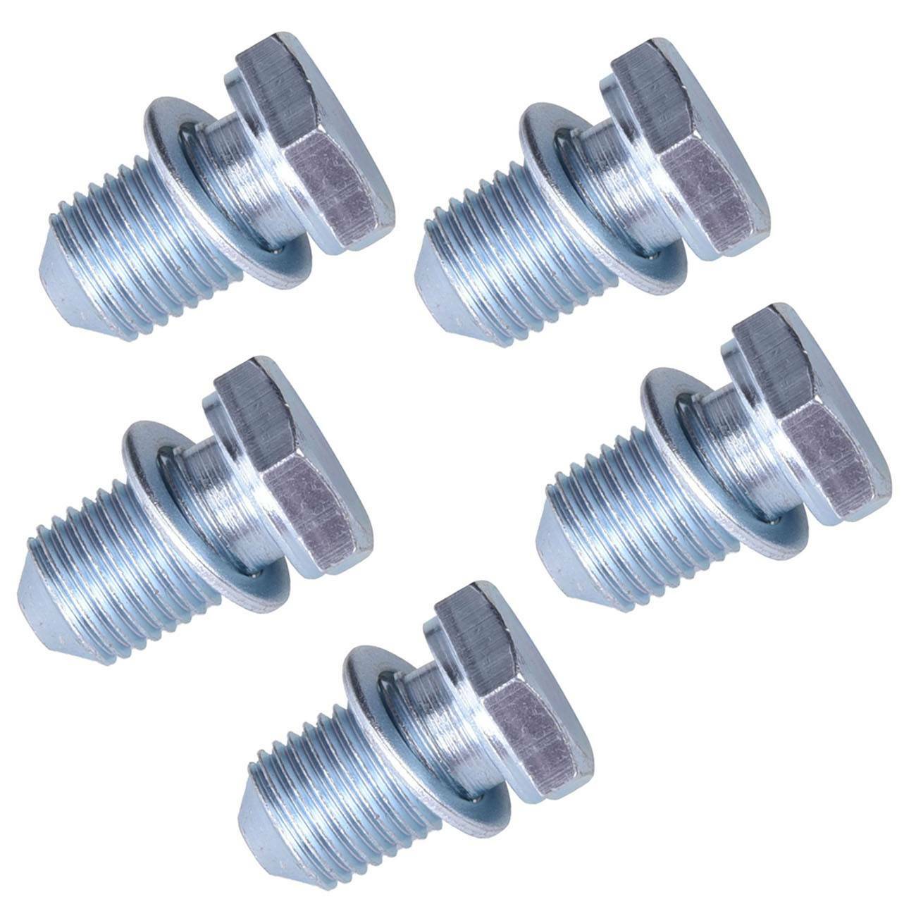 5PCS Engine Oil Pan Drain Plug Bolt Screw for VW Volkswagen Audi ...