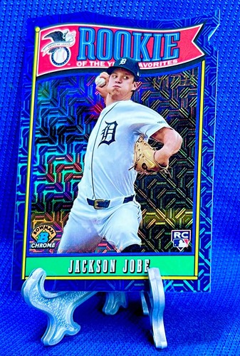 2025 Bowman Chrome Mojo Blue Die Cut Refractor Jackson Jobe /175 RC ROY ...