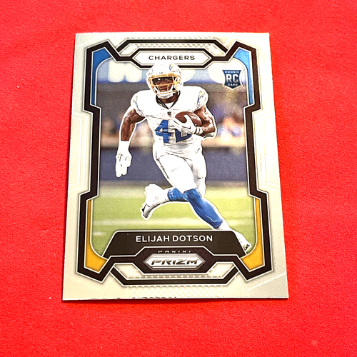 Elijah Dotson .. ROOKIE .. Los Angeles Chargers .. 2023 Prizm Card 352 ...