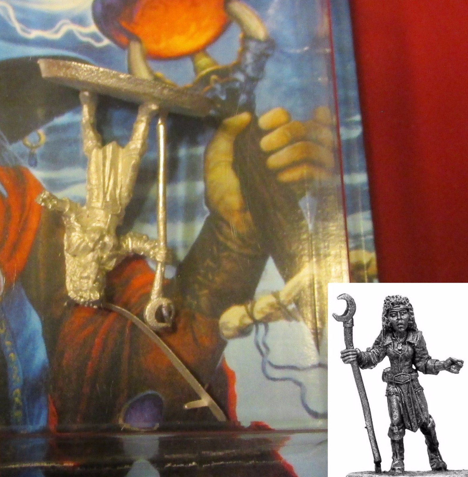 Ral Partha DS-002 Shadowrun Female Street Mage with Moon Staff Wizard ...