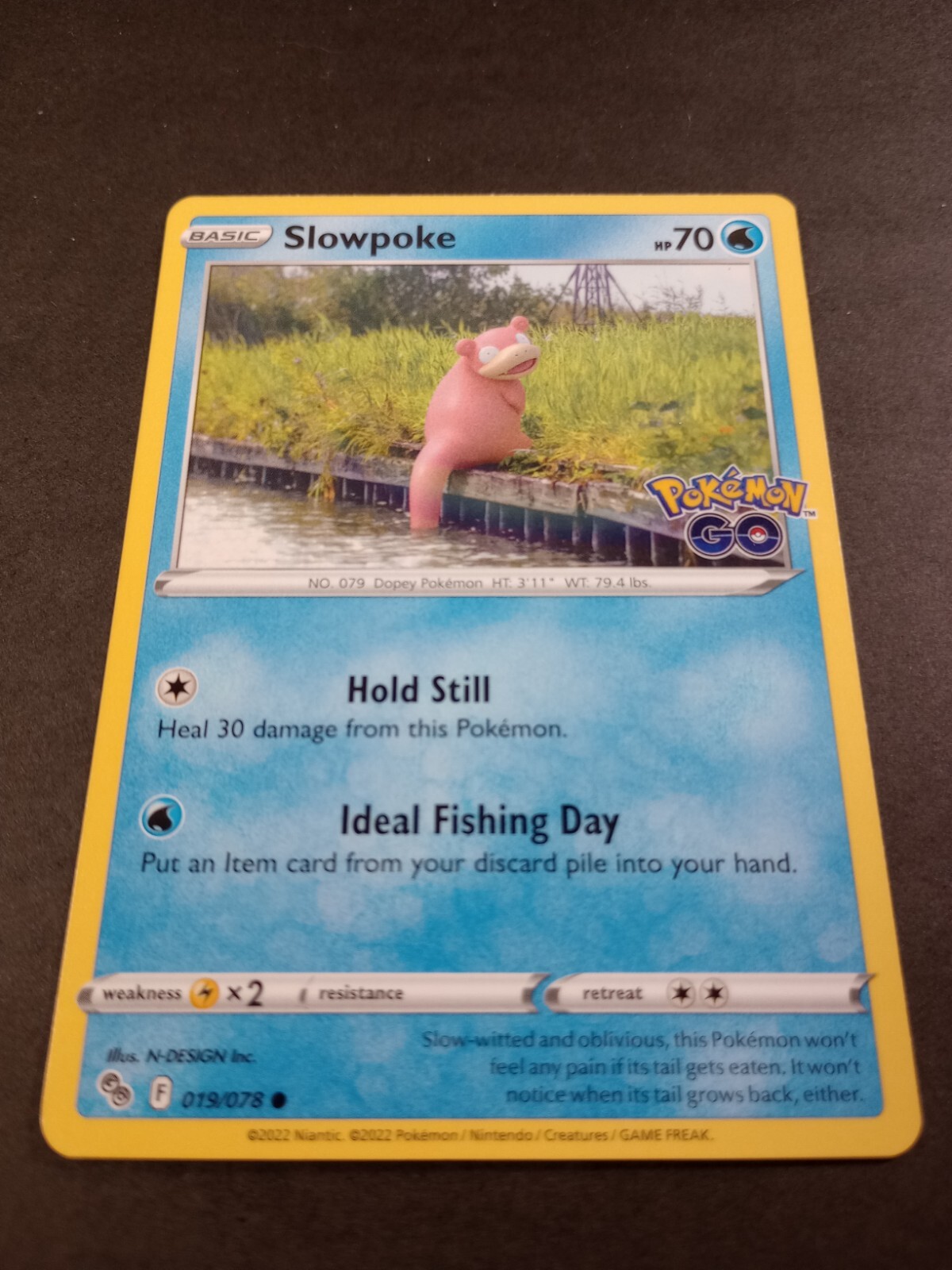 Pokemon Go Slowpoke Common Card 019/078 NM | eBay