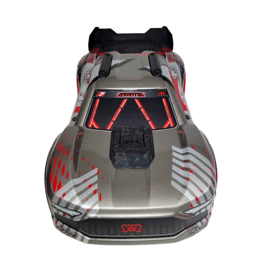 Arrma Vorteks 223S 4x4 v4 BLX Clipless Body Shell Red Silver Painted ...