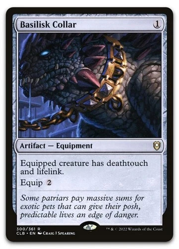 Basilisk Collar #300 (NM) Baldur's Gate CLB Magic MTG | eBay