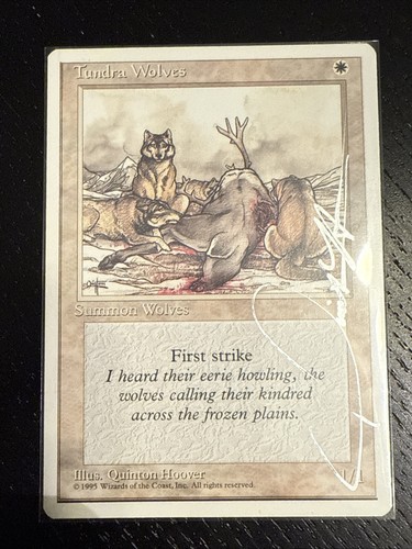 MTG Tundra Wolves Quinton Hoover Signed Rare | eBay