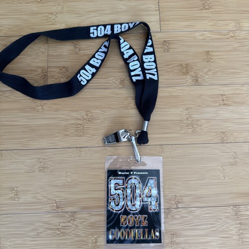 Master P Presents 504 Boyz Goodfellas Laminate Tour Badge Whistle Rare ...