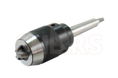 1/2" Keyless Drill Chuck + Morse Taper 2 Integral Shank Arbor MT2 2MT P ...