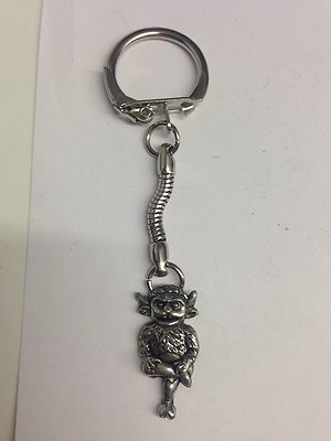 Lincoln Imp PP-G50 made of fine English Pewter on a snake keyring ...