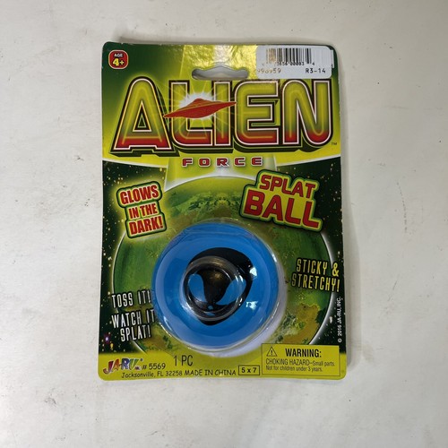 Alien Force Splat Ball glows in the dark blue new | eBay
