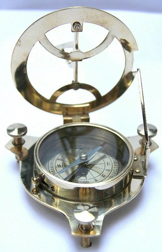 Set of 5 Nautical Brass Sundial Compasses – 4” Vintage Maritime ...