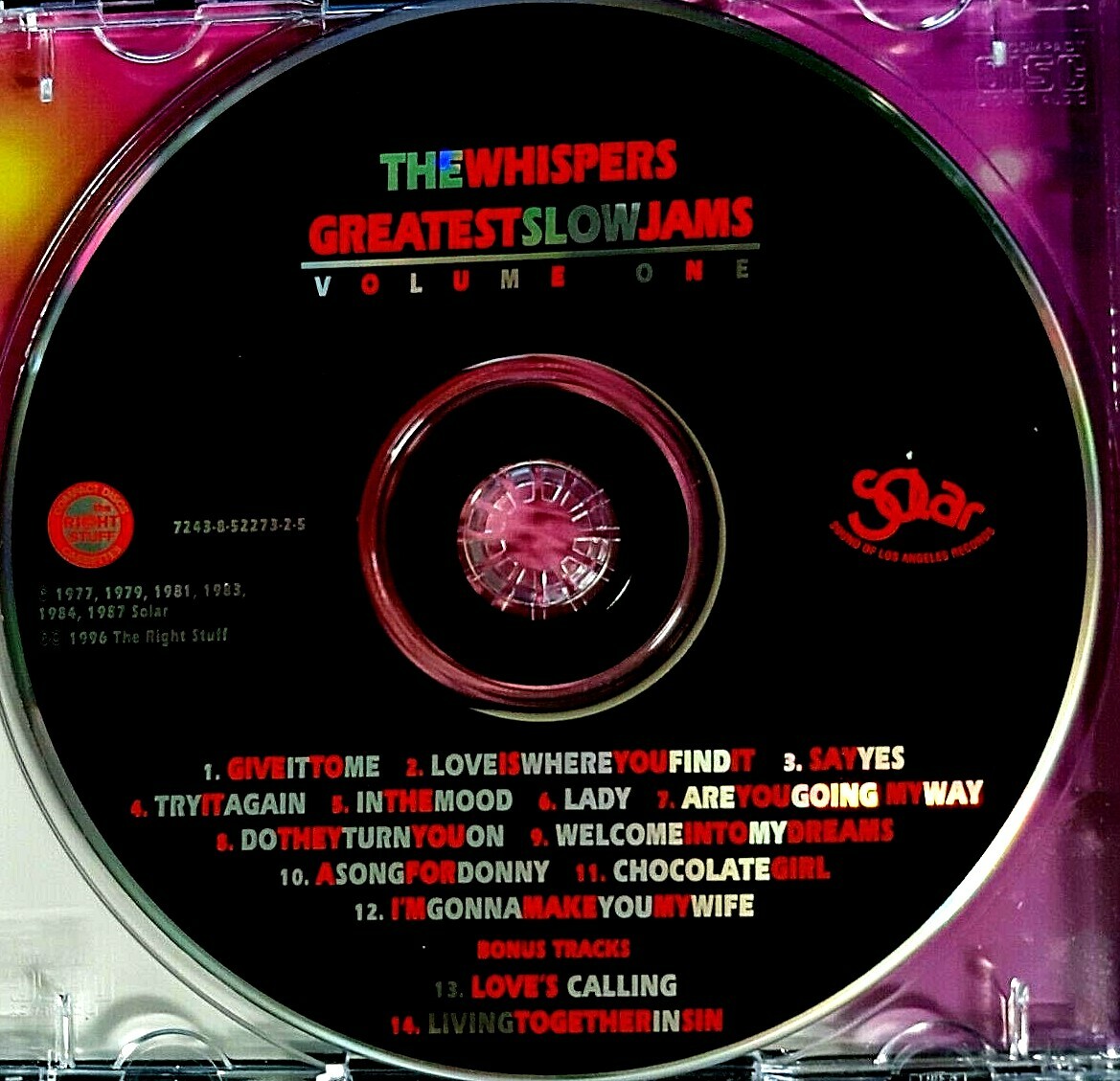"The Whispers" - "Greatest Slow Jams" - "Volume One" - The Right Stuff ...