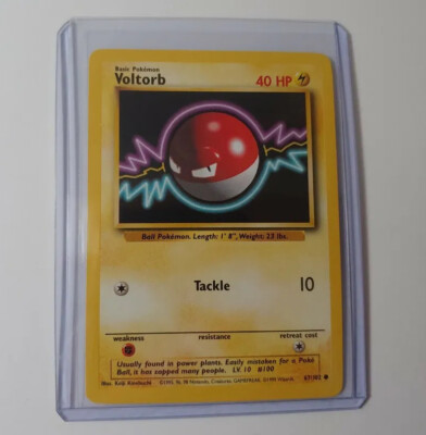 Voltorb 67/102 Base Set Unlimited Common Pokémon TCG LP-NM | eBay