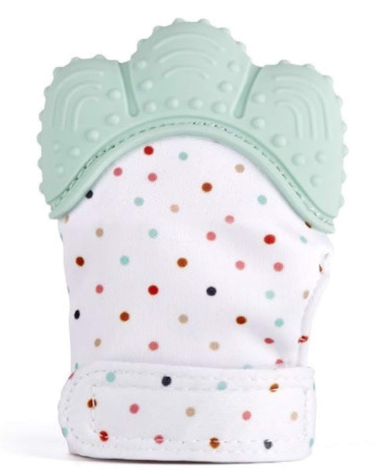 Teething Mitten Baby Glove Food Grade Silicone Baby Teether Comfortable ...