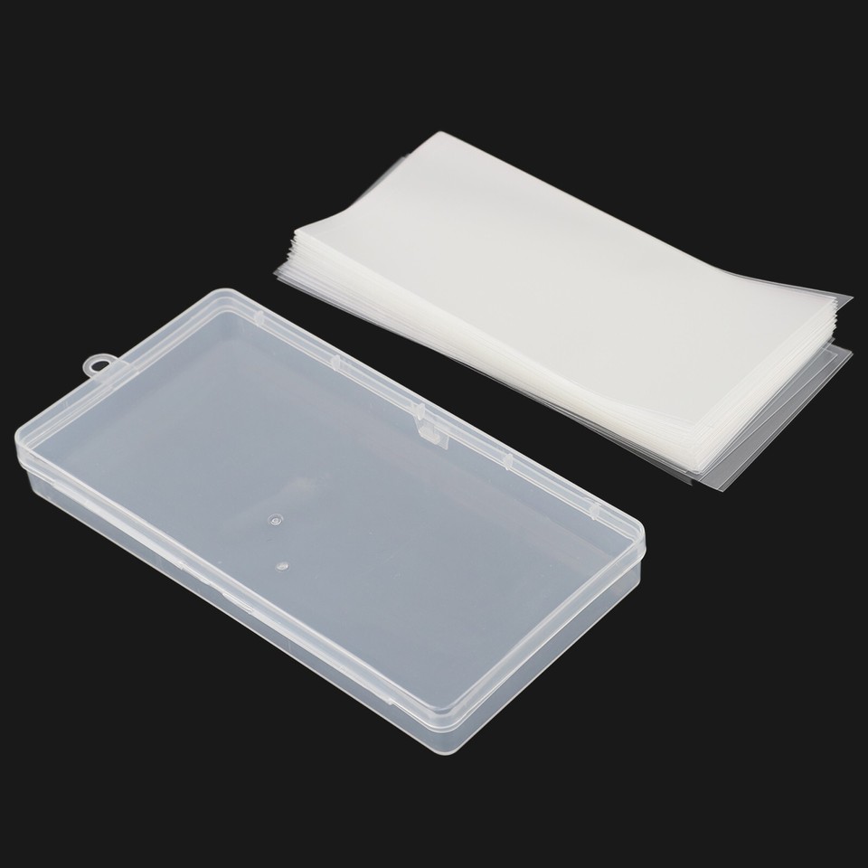 100 Clear Plastic Pocket Sleeves and Box Set for Secure Currency ...