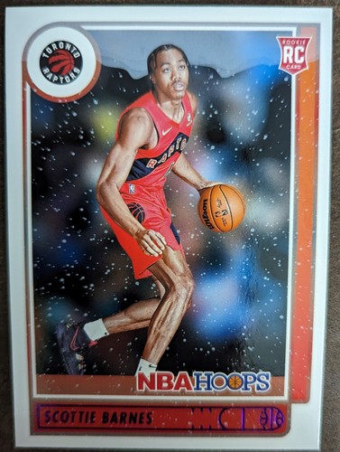 2021-22 Panini NBA Hoops Purple Winter Scottie Barnes RC # 227 Toronto ...