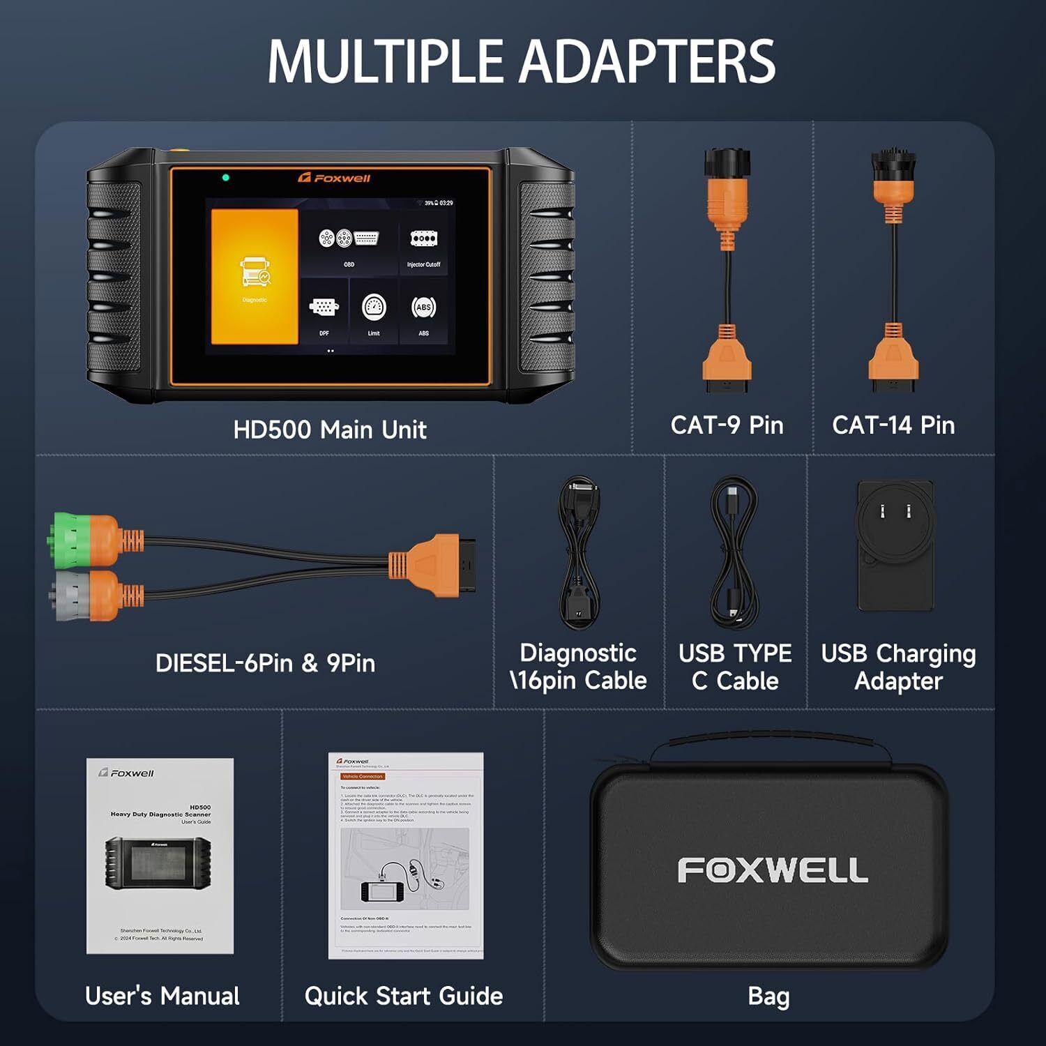 24V Heavy Duty Truck Scanner Full System Diesel Diagnostic Scan Tool ...