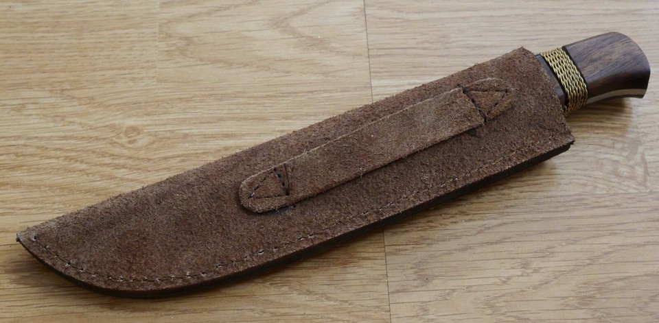 10” Fixed Blade Knife Full Tang Carbon Steel Hand Forged Barbed Wire ...