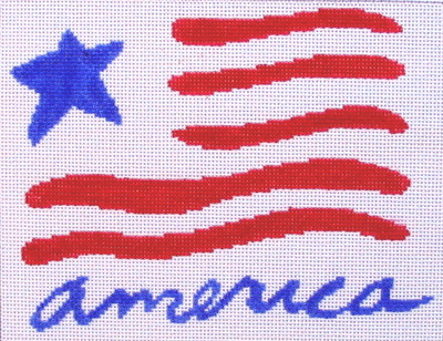 America Hand Painted Needlepoint Canvas | eBay