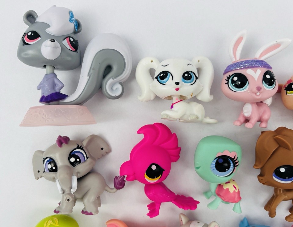 Huge Littlest Pet Shop LPS Lot 25+ Figures Animals Accessories G3 G4 ...